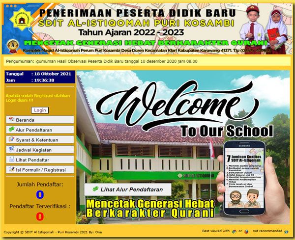 PPDB ONLINE SDIT AL ISTIQOMAH 1